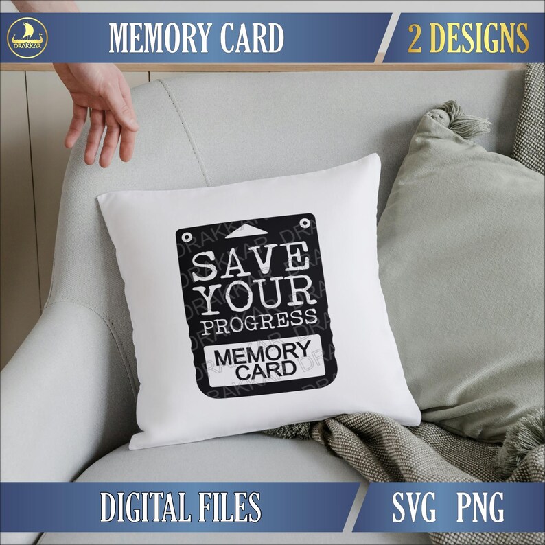 Retro Gamer Memory Card SVG PNG | Nostalgic Gaming Geek Design - Etsy