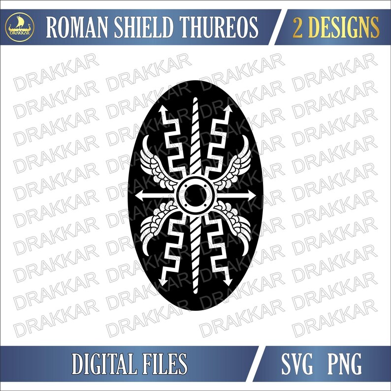 Roman Legionary Shield Thureos SVG PNG | Rome Army Legion Armor - Etsy