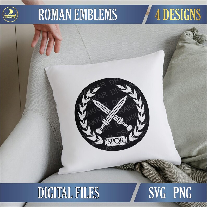 Roman Legion Helmet SPQR SVG PNG | Rome Army Emblem Clipart - Etsy