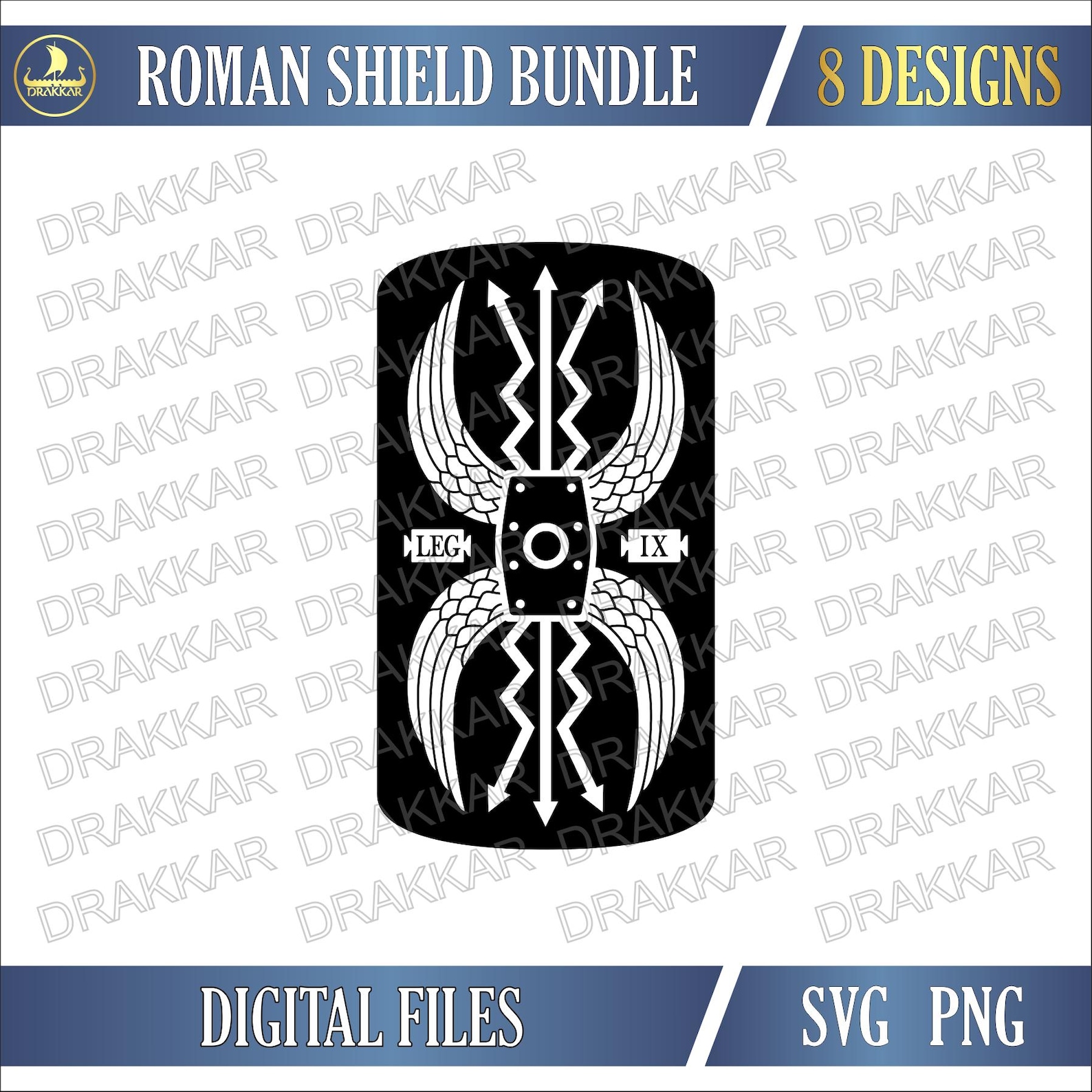 Ancient Rome Legion Shield SVG PNG | Roman Legionary Scutum Parma ...