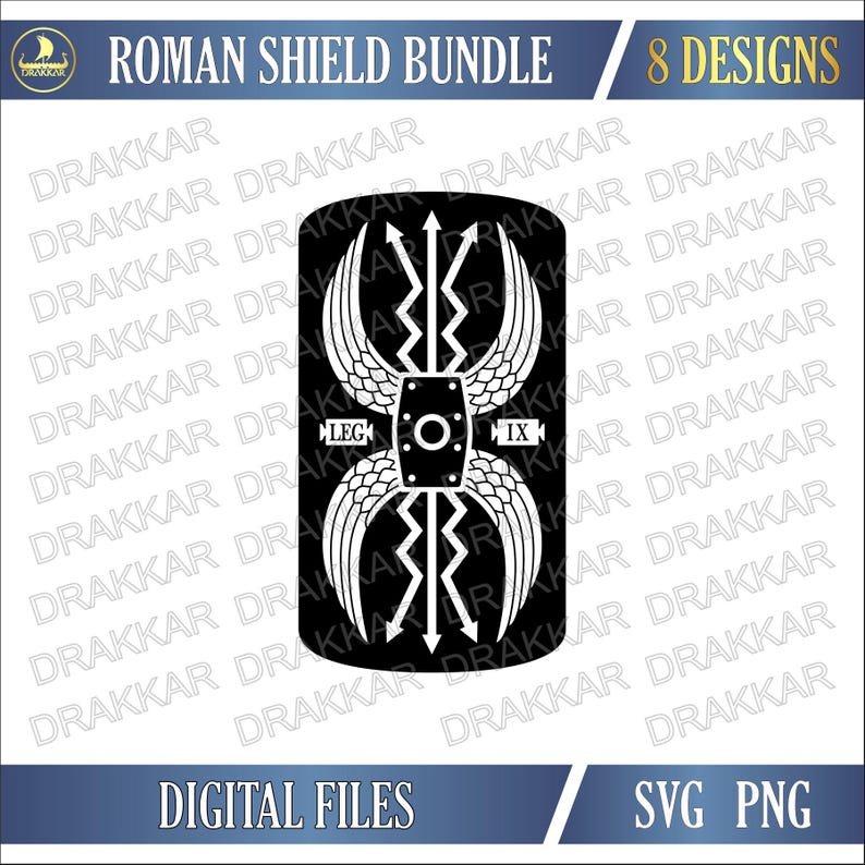 Ancient Rome Legion Shield SVG PNG | Roman Legionary Scutum Parma ...
