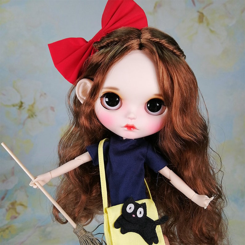 Blythe Custom Doll From Factory Brown Hair Etsy