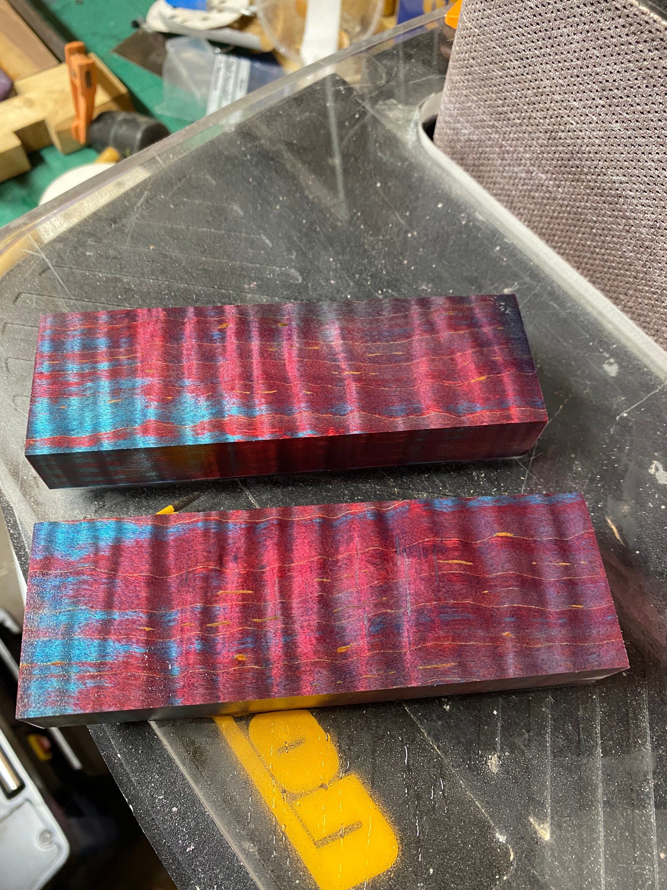 Curly Maple Blanks - Dyed & Stabilised - Etsy