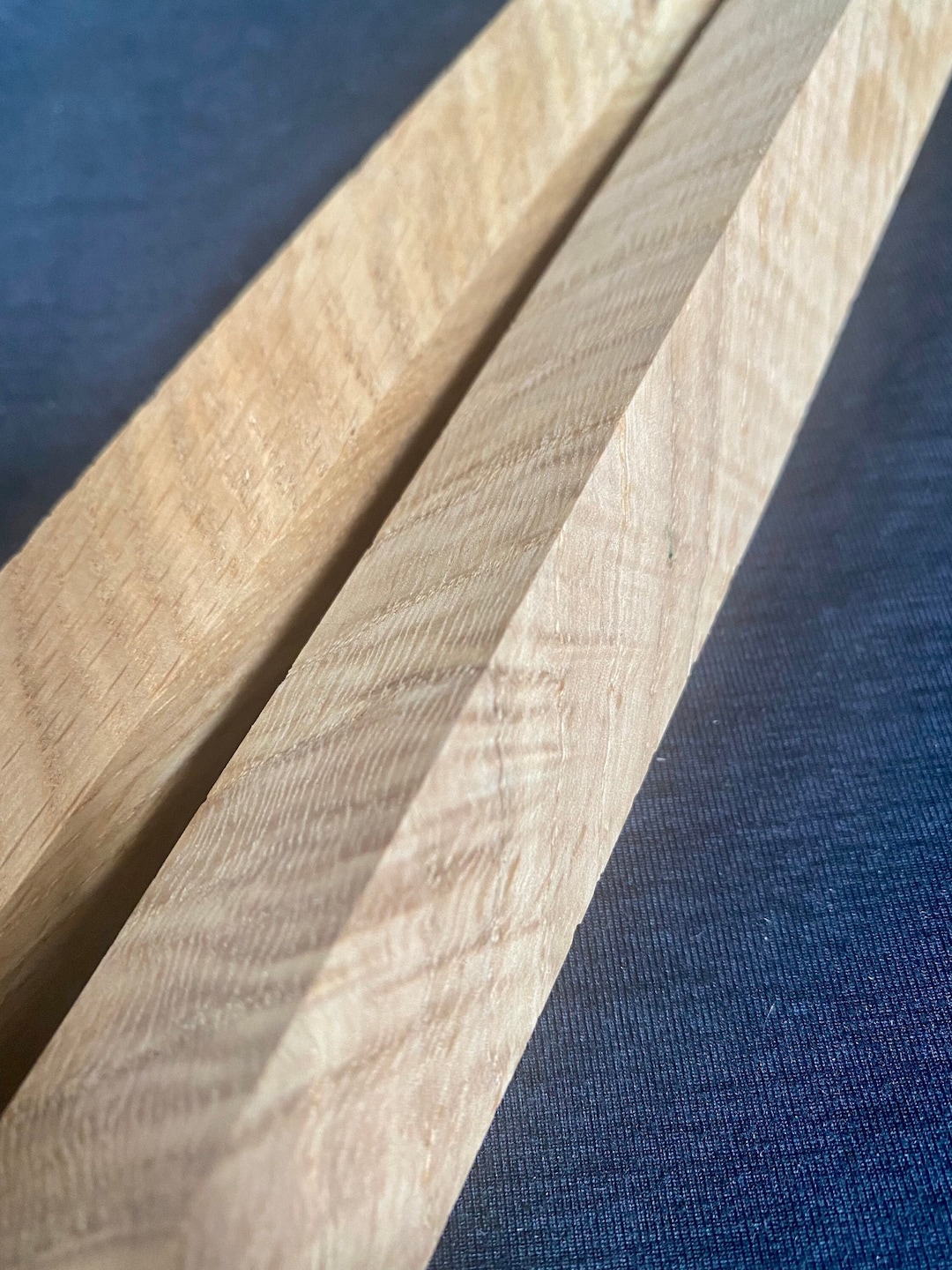 Set of 2 Oversized Figured Oak Pen Blanks 180x21x21mm / Wood Turning ...