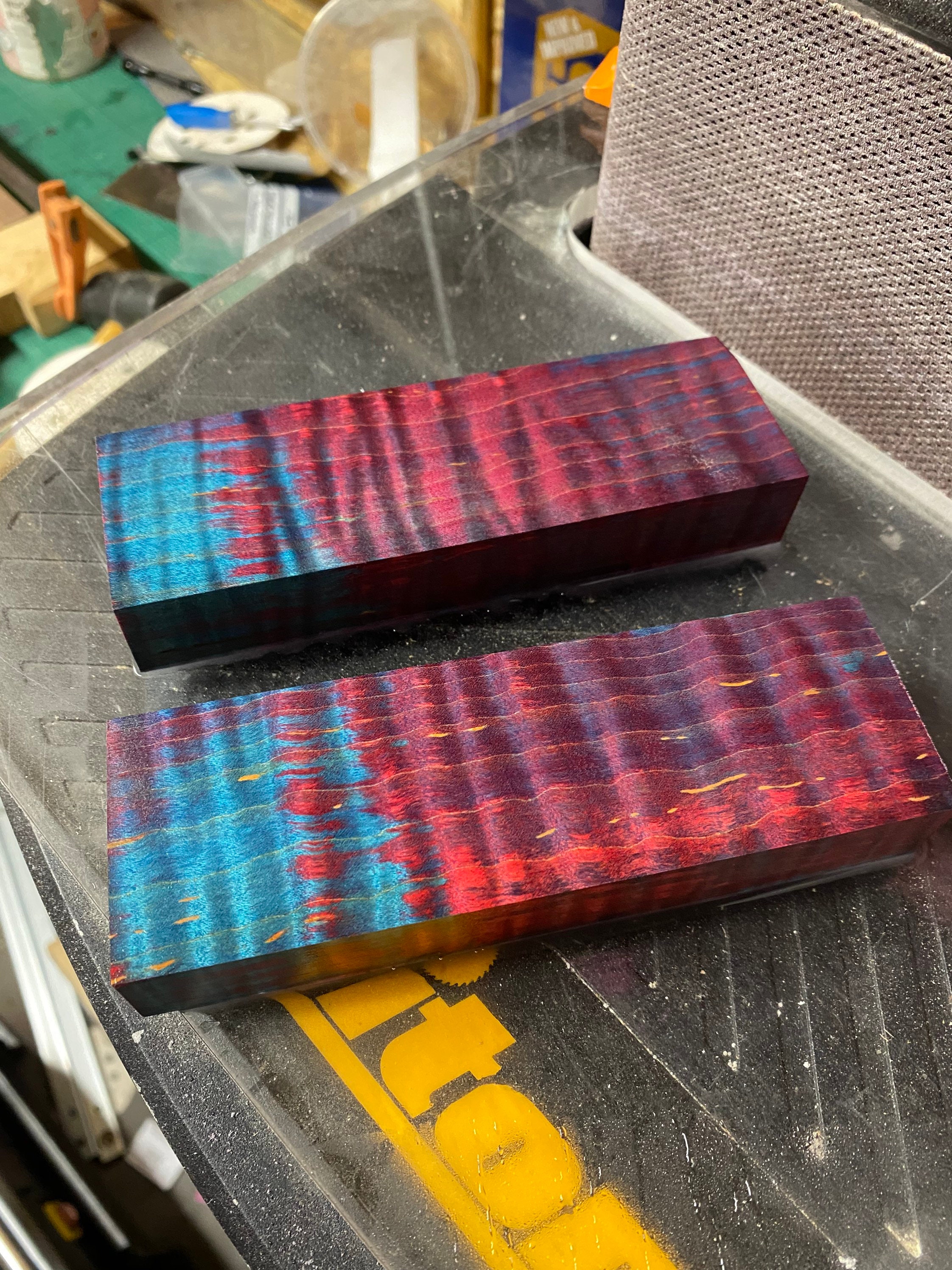 Curly Maple Blanks - Dyed & Stabilised - Etsy