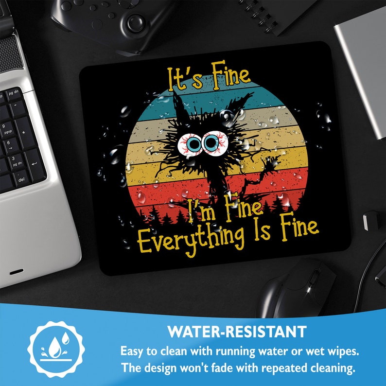 It's Fine I'm Fine Everything is Fine Cat, Funny Meme Computer Mouse ...