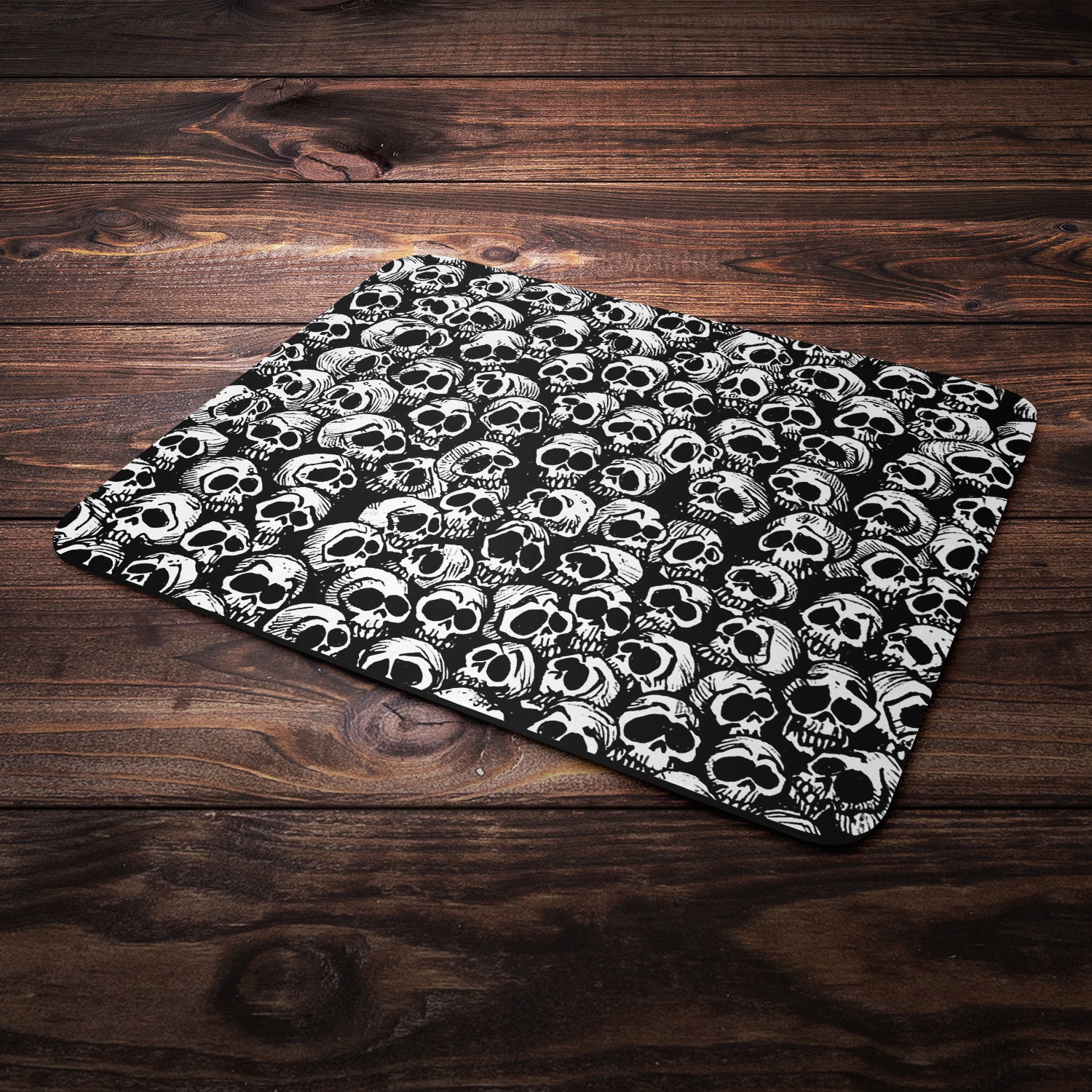 Skulls Goth Pattern Computer Mouse Mat, PC Desktop Laptop Dark Gothic ...