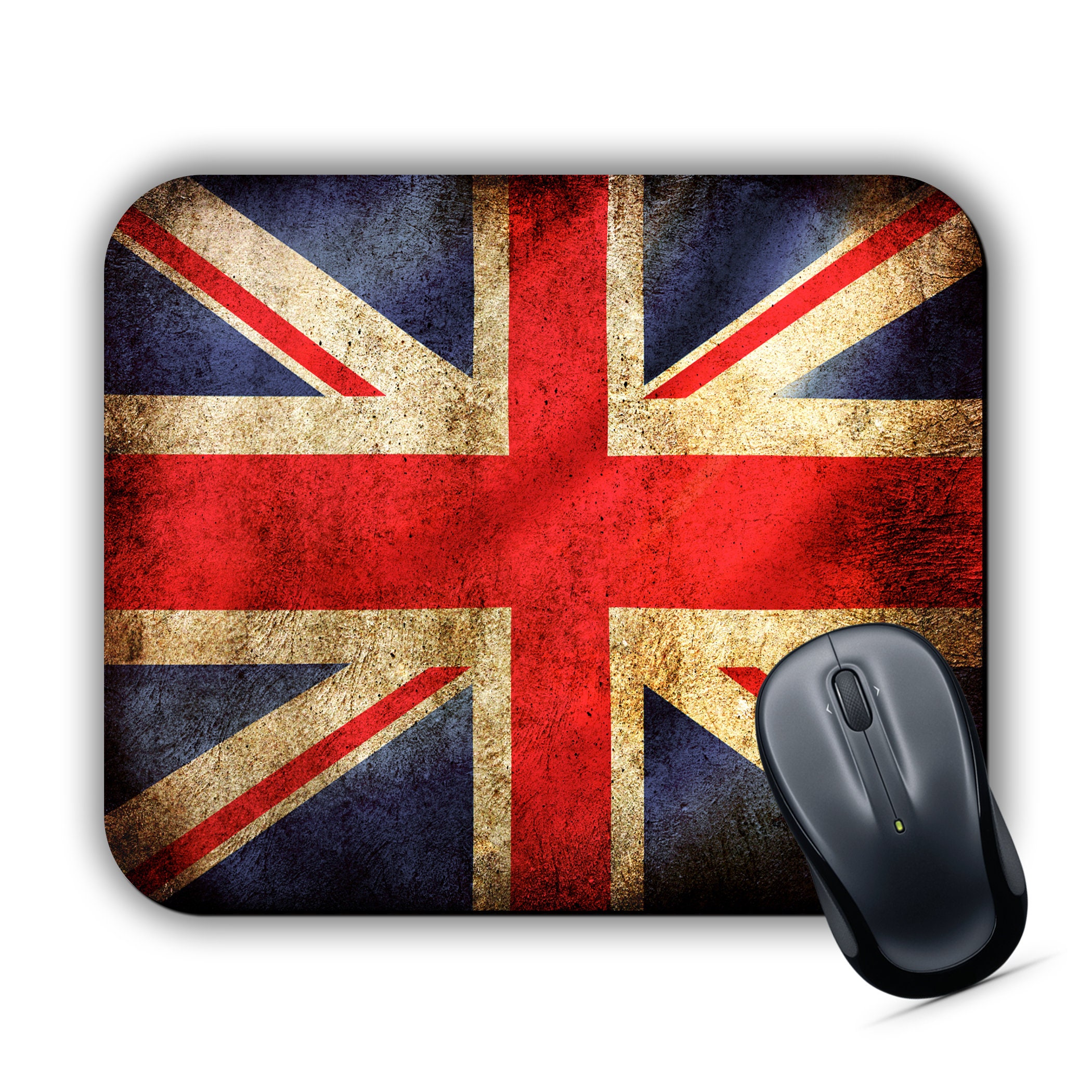 UNION JACK British UK Flag Mouse Mat Laptop Gaming High Quality Printed ...