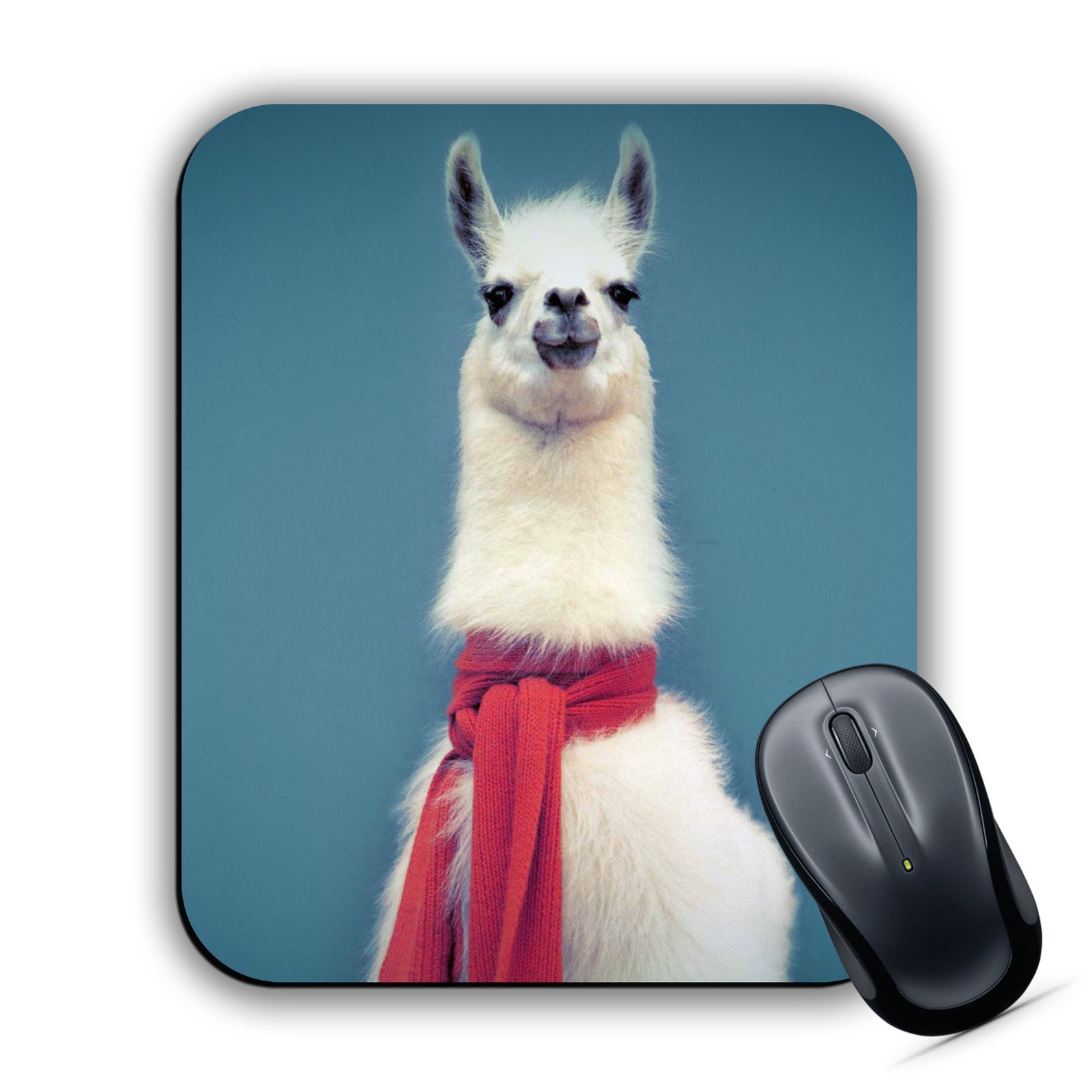 COLD Llama Alpaca Face Fabric Mouse Mat Mouse Pad PC Laptop MacBook ...