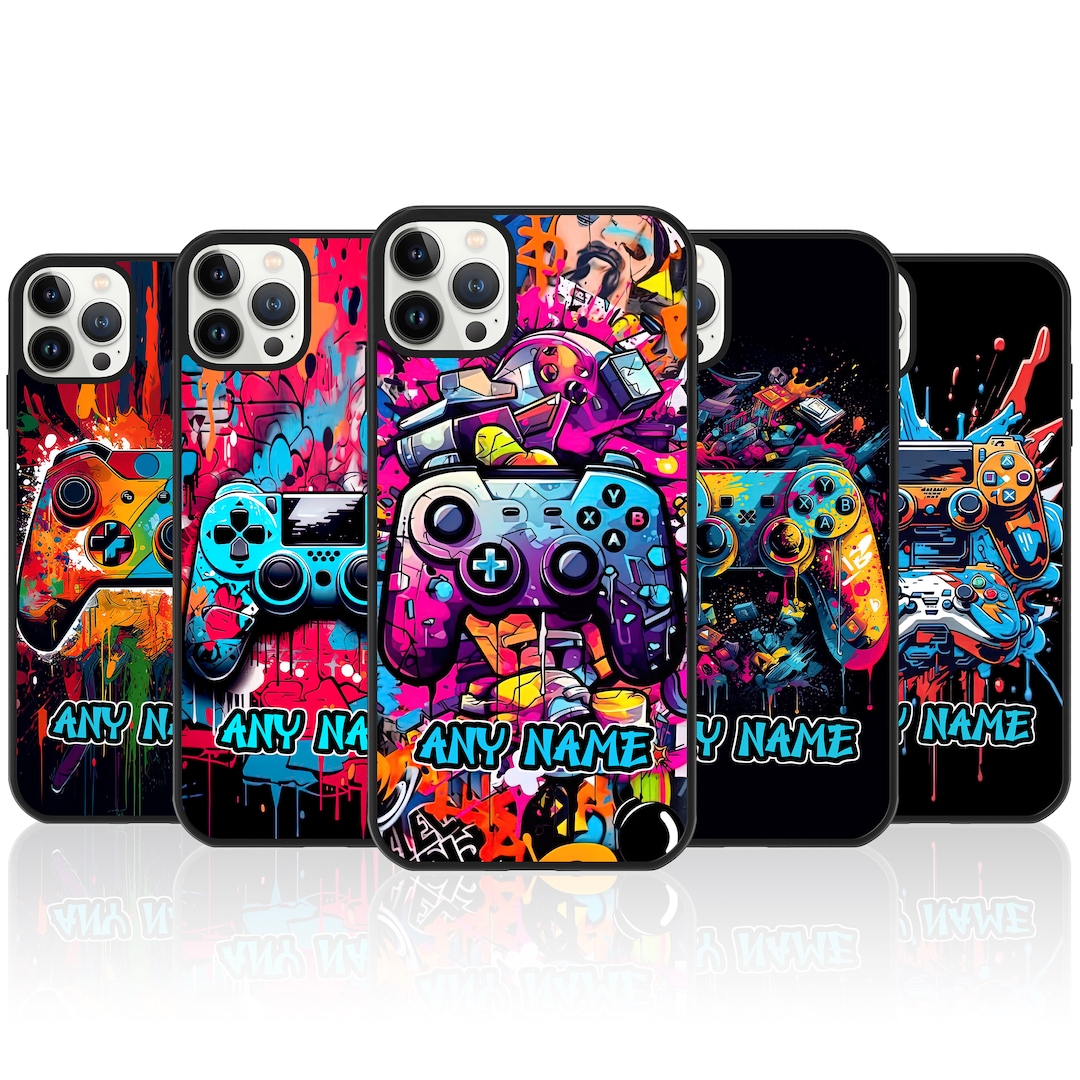 Graffiti Gaming Controller Personalised Phone Case for iPhone 15 Pro ...