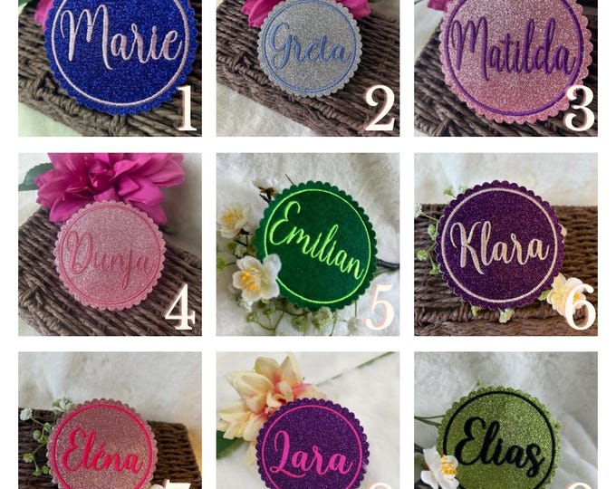 Schulranzen Button Kletti Ranzen Patch • personalisiert • für viele Ranzen Modelle • Step by ...