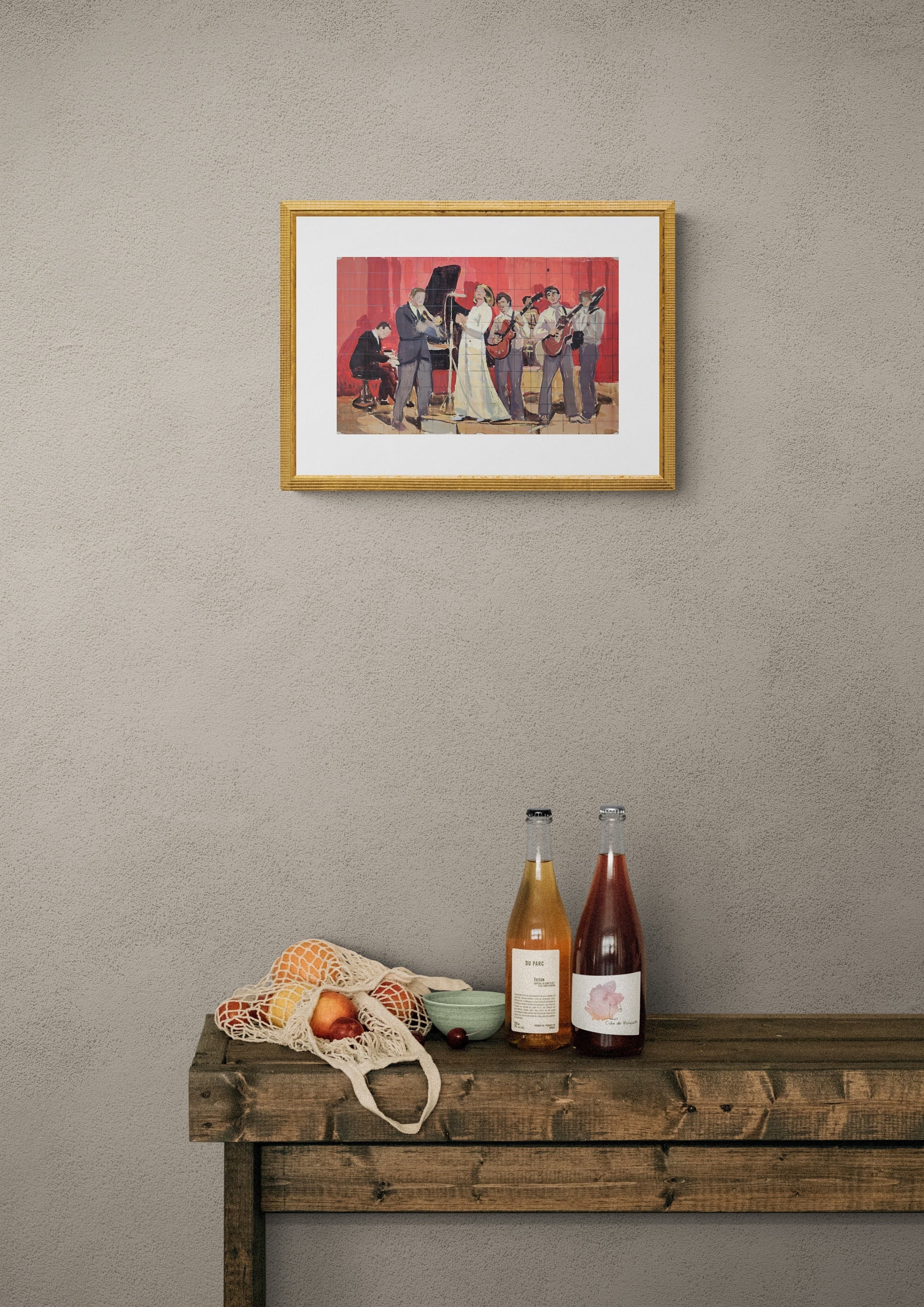 Original Vintage Genre Oil Painting Ukrainian Traditional Soviet Art ...