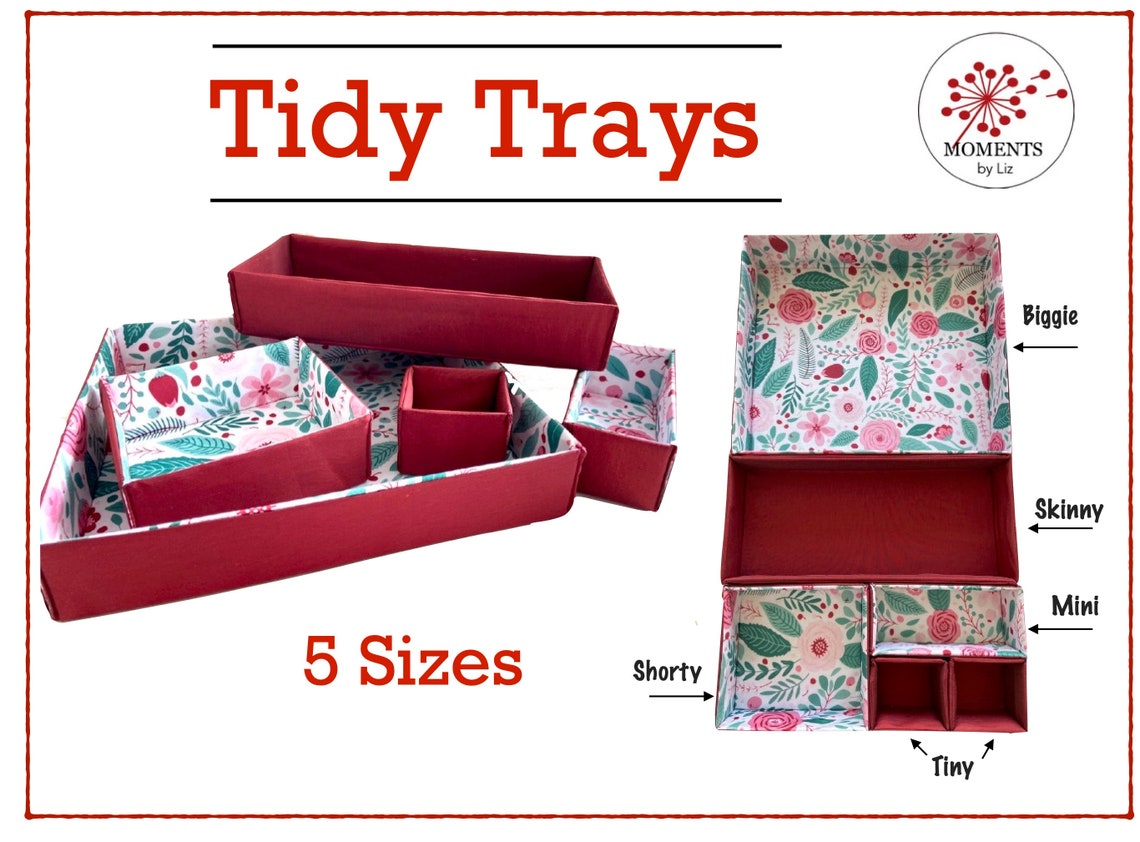 Tidy Trays PDF Sewing Pattern ENGLISH | Etsy UK