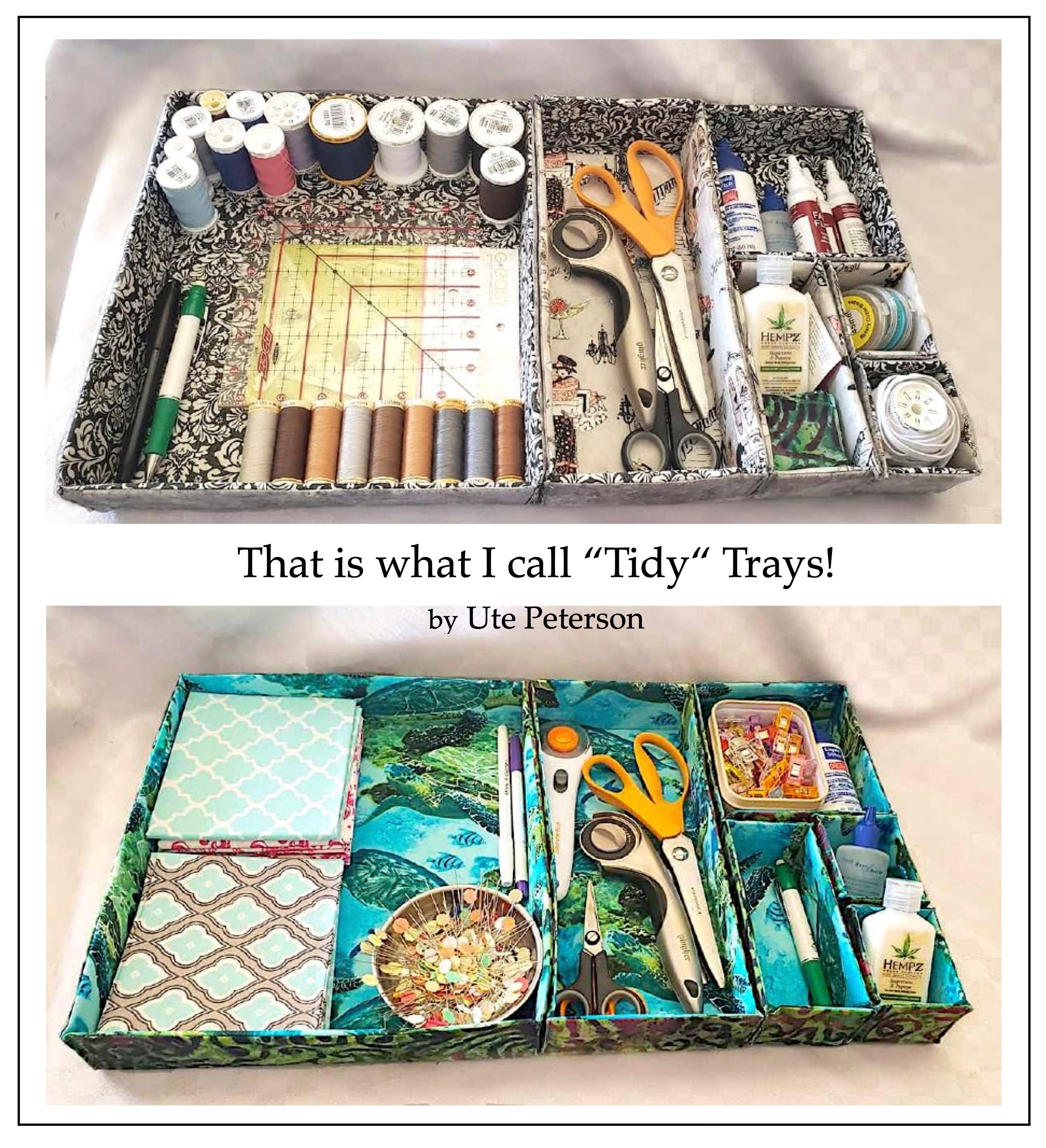 Tidy Trays PDF Sewing Pattern ENGLISH - Etsy UK