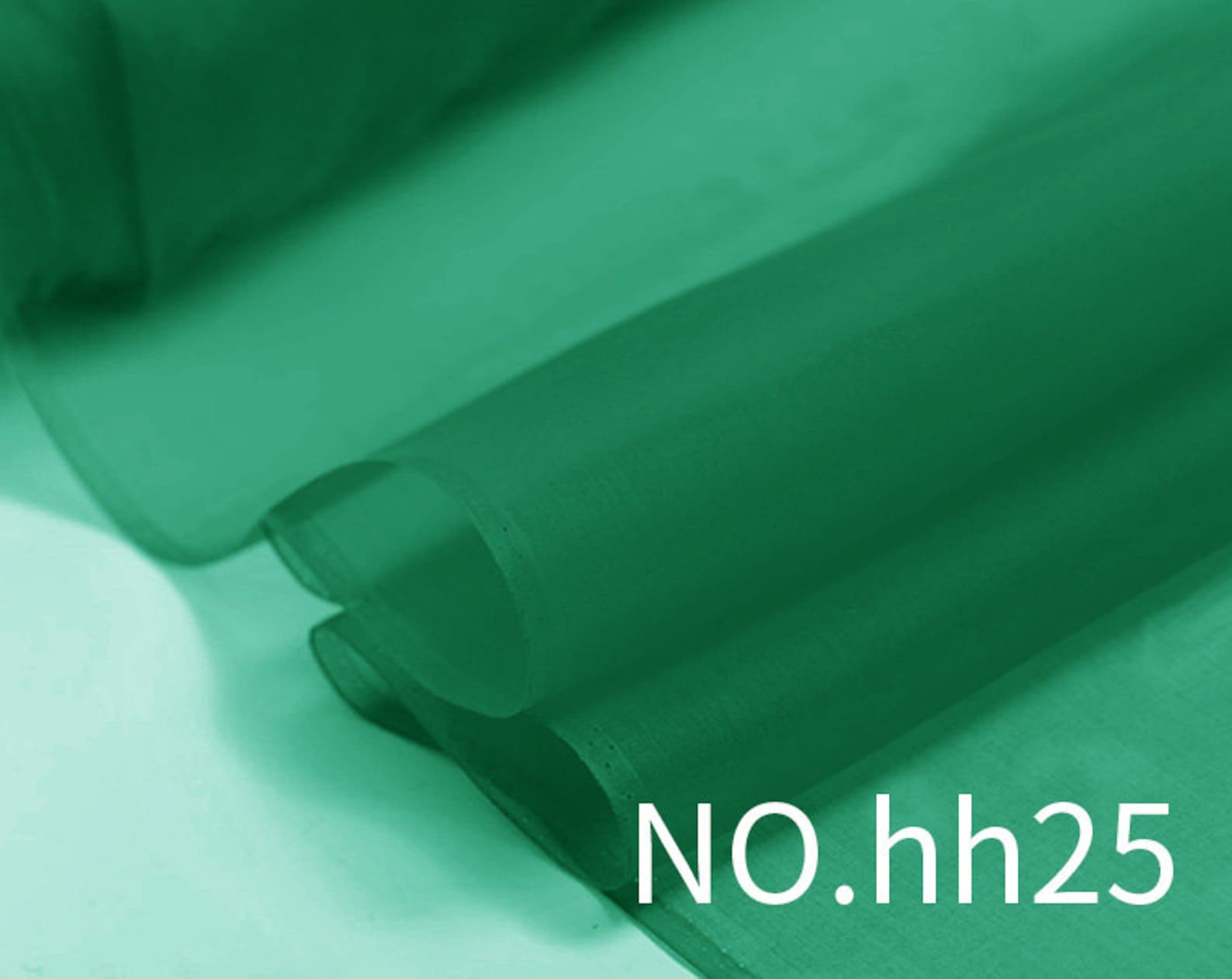 5mm Silk Organza Fabric 140cm Width Green Color Range Dark Green Sell ...