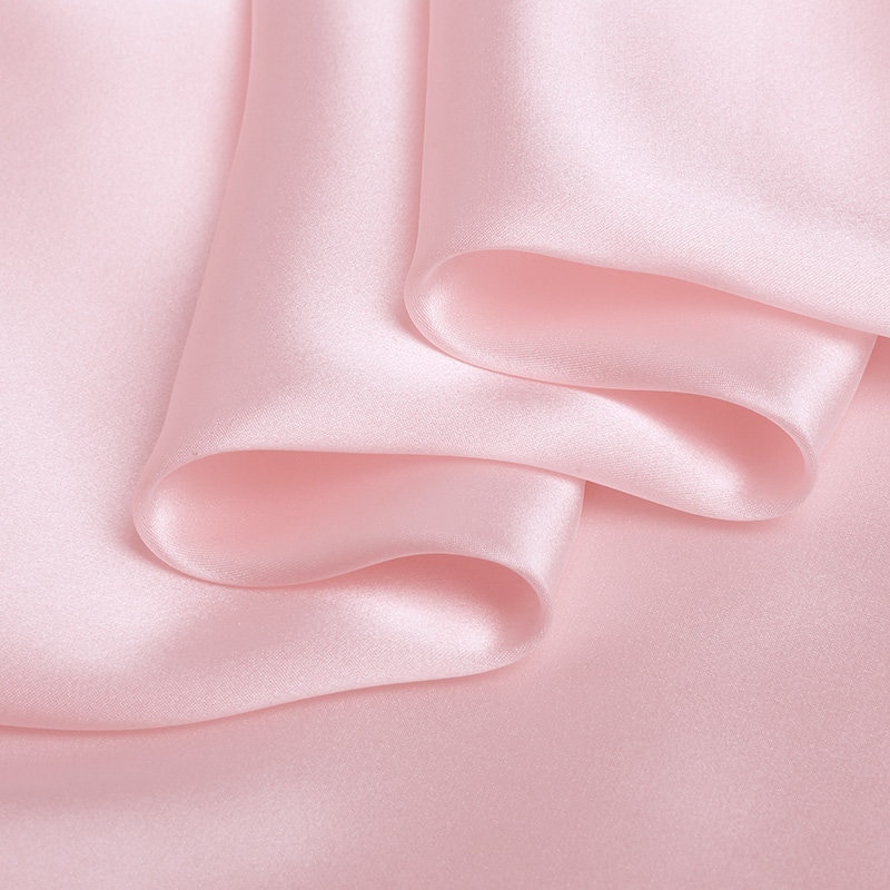 100% Silk Baby Pink Color 19mm Silk Satin Fabric for Dress Shirts ...