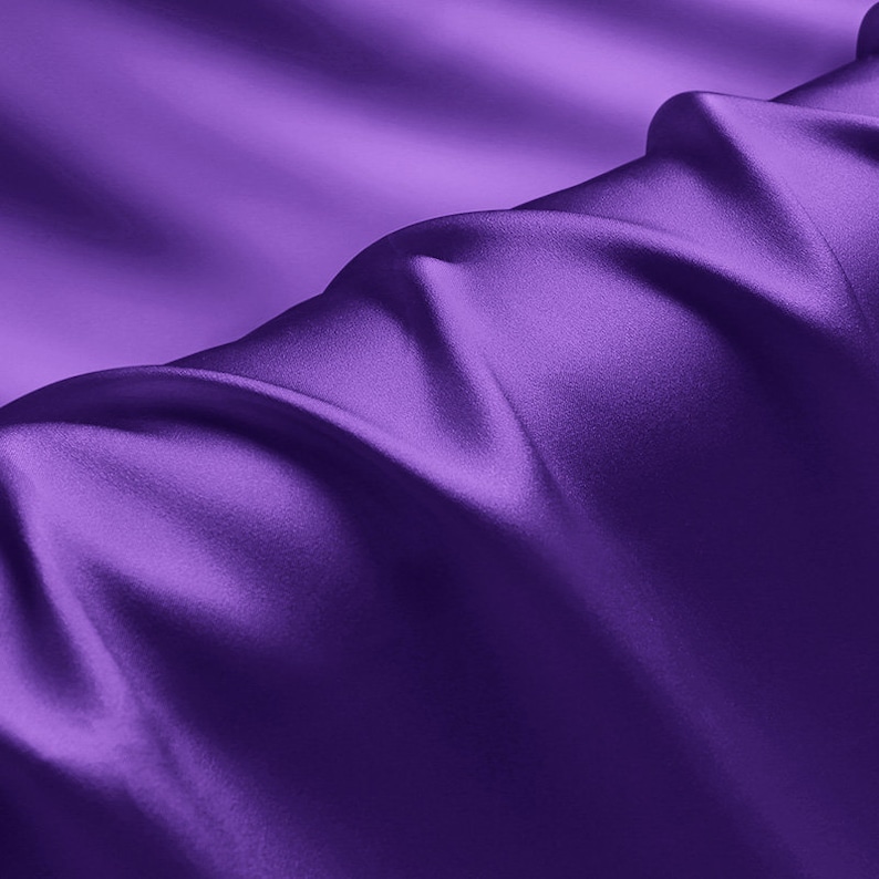 100% Silk Purple Color 30mm Silk Satin Fabric Silk Charmeuse - Etsy