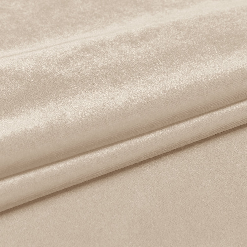 Champagne Color Silk Velvet Fabric Luxury Silk for Skirt, Dress, High ...
