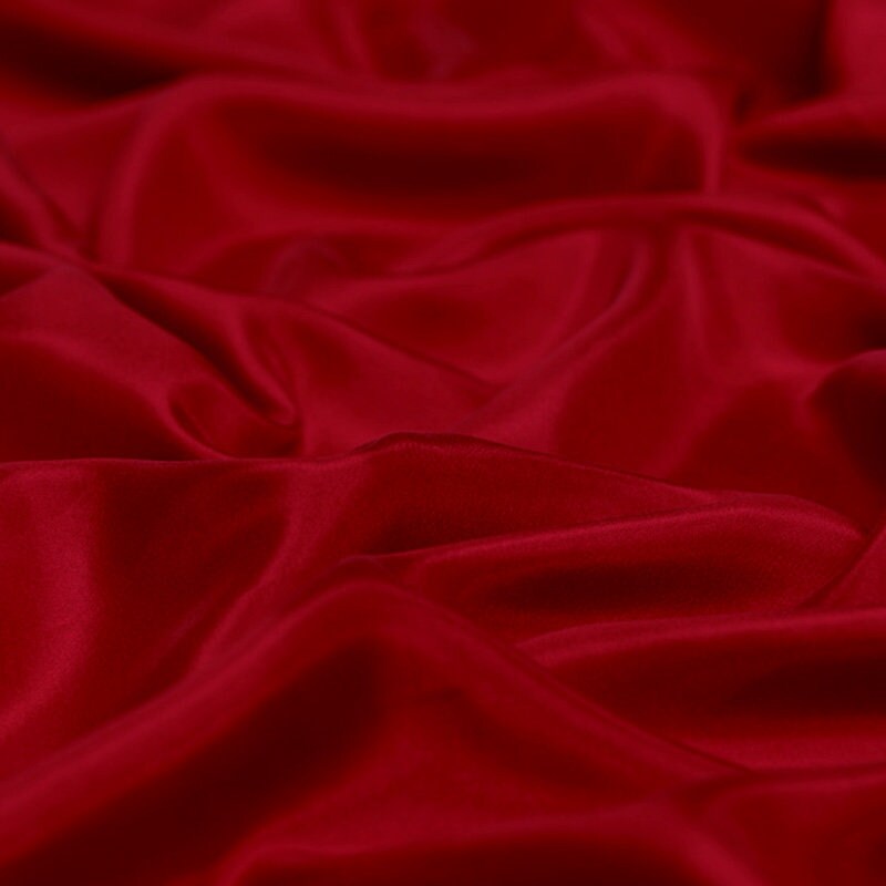 100% Silk 8mm Silk Habotai Fabric Red Color Silk Fabric 114cm | Etsy