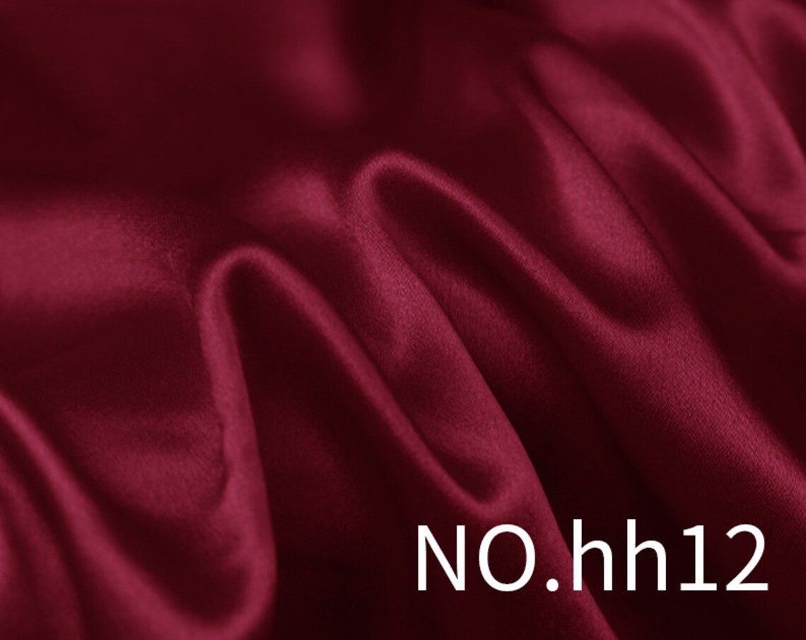 100% Silk Wine Red Color 30mm Silk Satin Fabric Silk Charmeuse - Etsy
