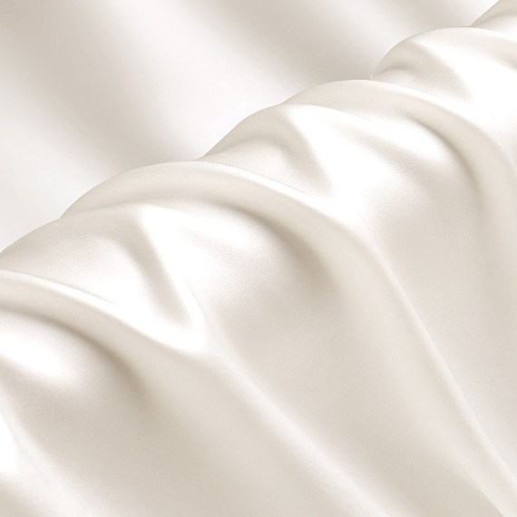 Ivory White 22mm Silk Satin Fabric for Dress Pillowcases - Etsy