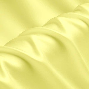 Pure Silk Bright Yellow 19mm Silk Satin Fabric for Dress Shirts ...