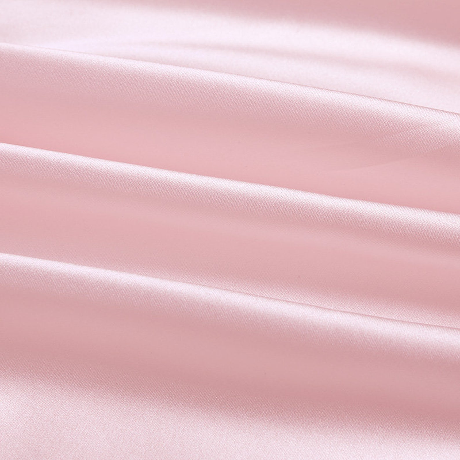 Baby Pink Silk Satin Fabric, 30mm Charmeuse, Bridal Sewing 114cm Width ...