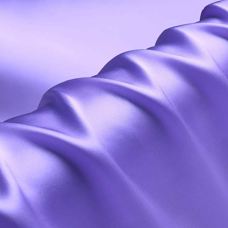 Purple Silk Satin Fabric, 19mm, DIY Dressmaking, Sold by the Yard - Etsy