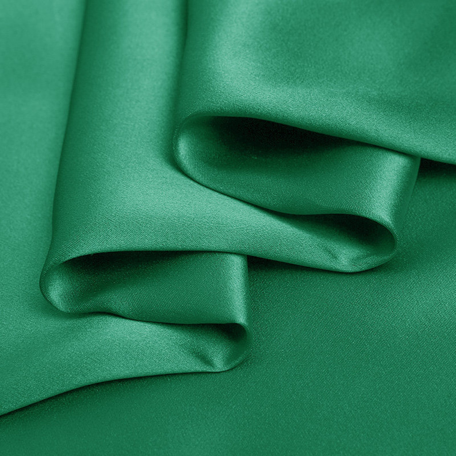 100% Silk Green Color 19mm Silk Satin Fabric for Dress Shirts - Etsy