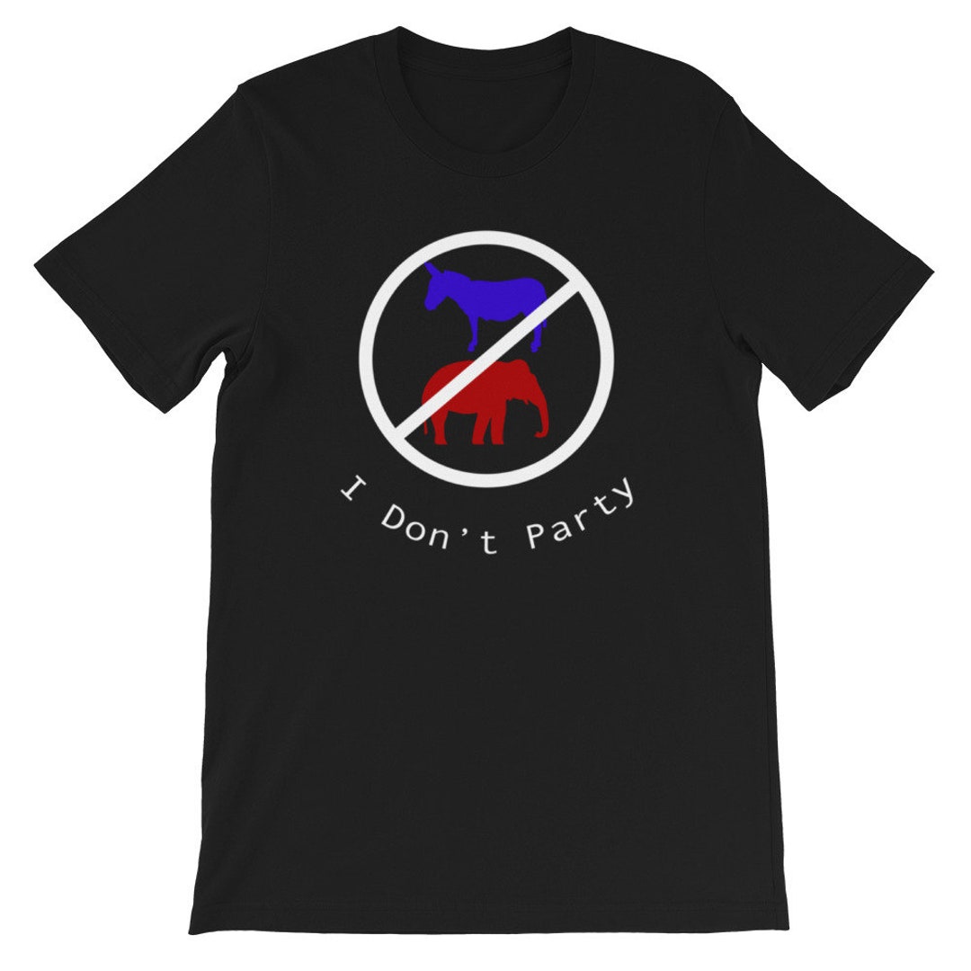 I Don't Party Short-sleeve Unisex T-shirt - Etsy Hong Kong