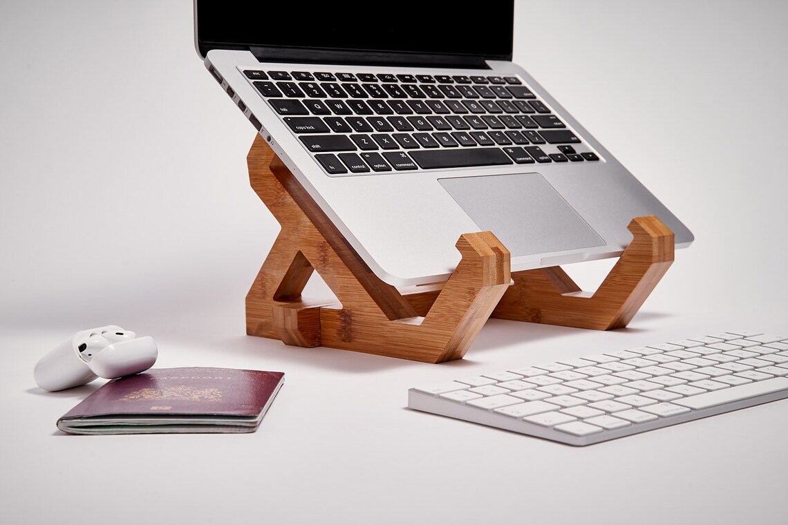 Bamboo Laptop Stand Notebook Stand Portable Ergonomic - Etsy