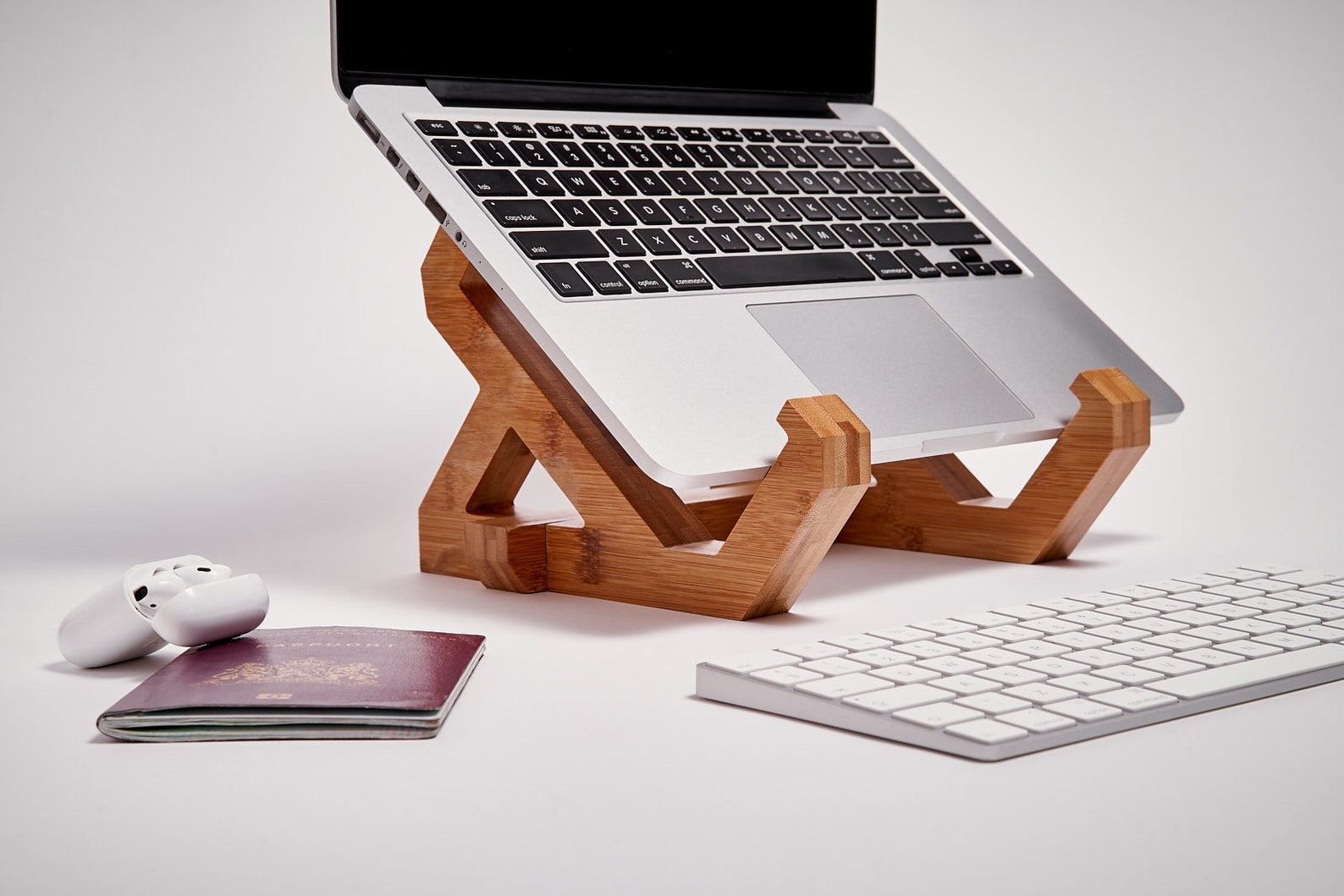 Bamboo Laptop Stand Notebook Stand Portable Ergonomic - Etsy
