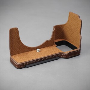 LIM'S Genuine Italy Leather Camera Half Case & Dovetail Plate for Sony ...