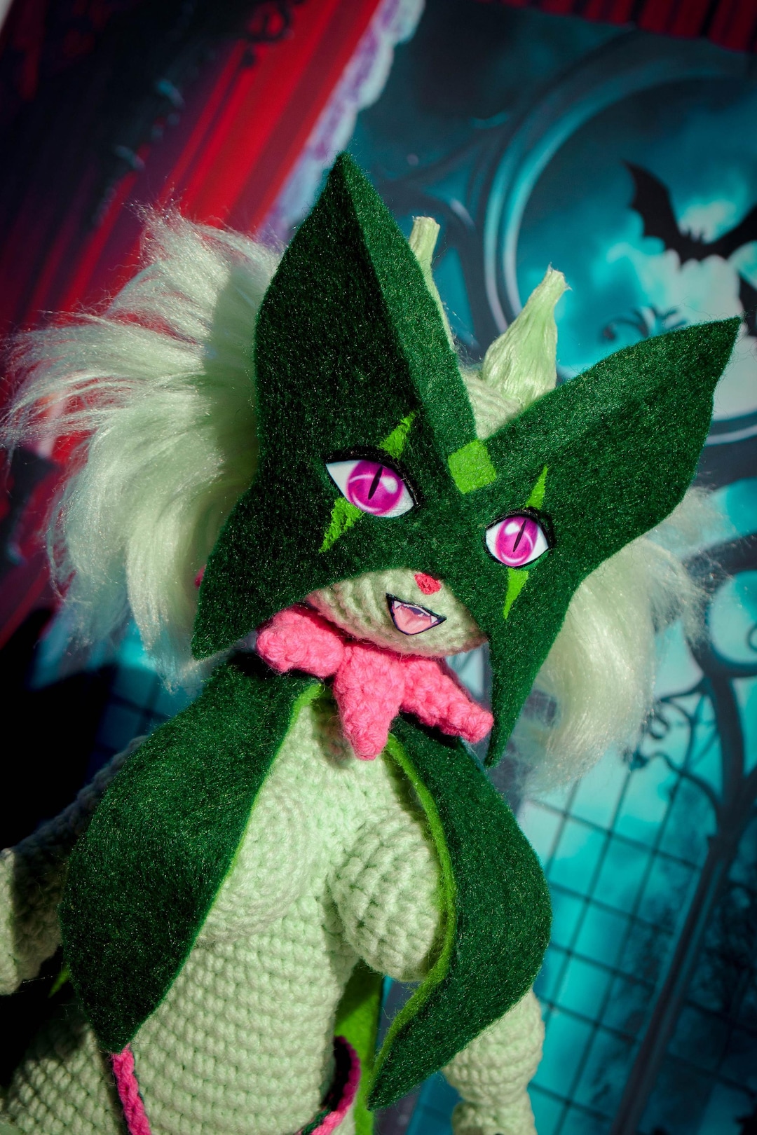 Meowscarada Plush Doll: Custom Anthro Furry Plushie, 11 In - Etsy