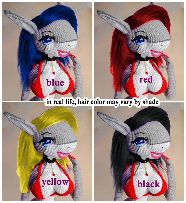 Furry Shark Plushie Doll: Custom Crochet Toy - Etsy