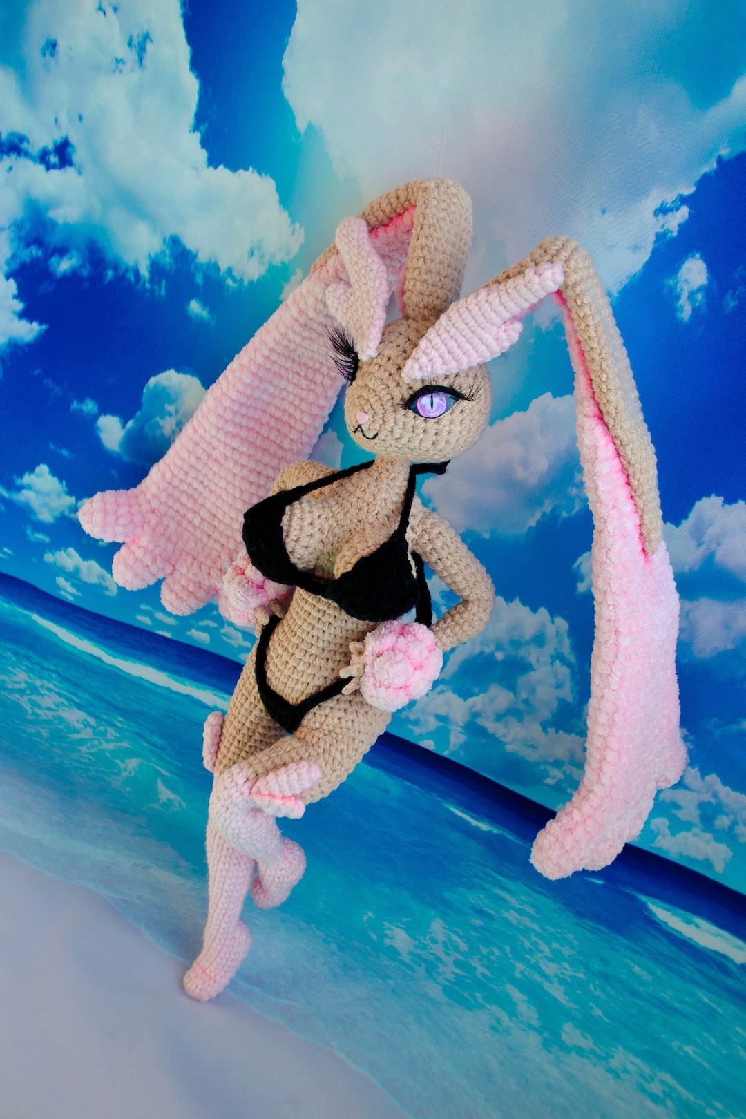 Shiny Lopunny Furry Doll Anthro Female Art Plush Fantasy Bunny