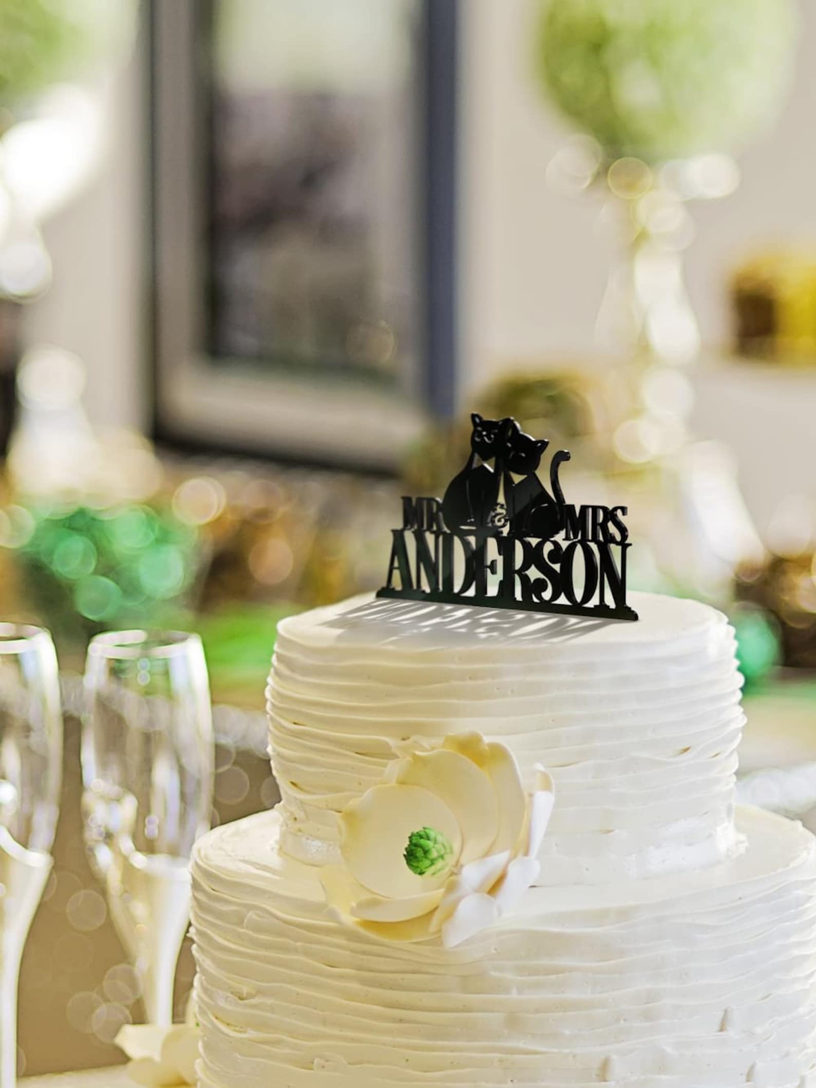 Cat Cake Topper Cat Wedding Cake Topper Wedding Cake Topper | Etsy