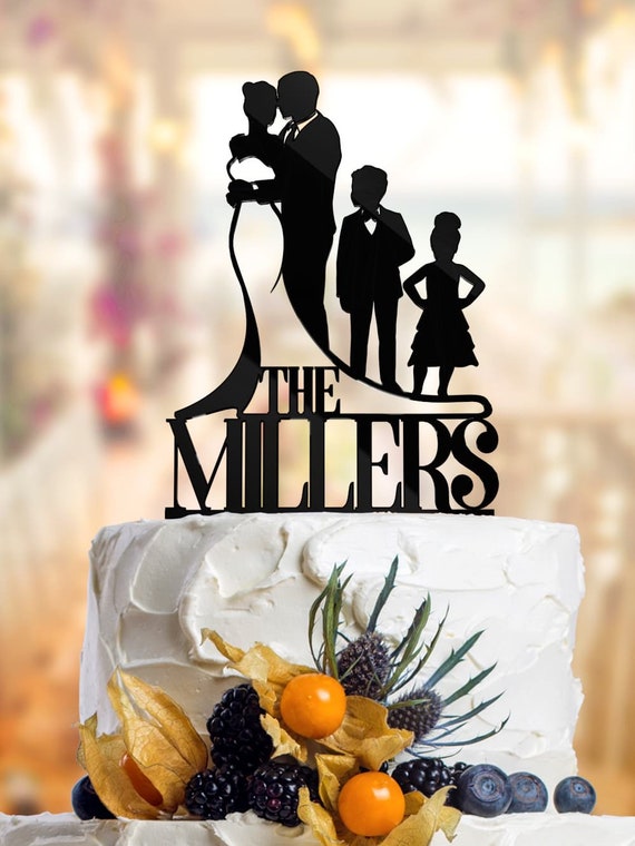 Family Cake Topper Wedding Cake Topper Couple Cake Topper | Etsy