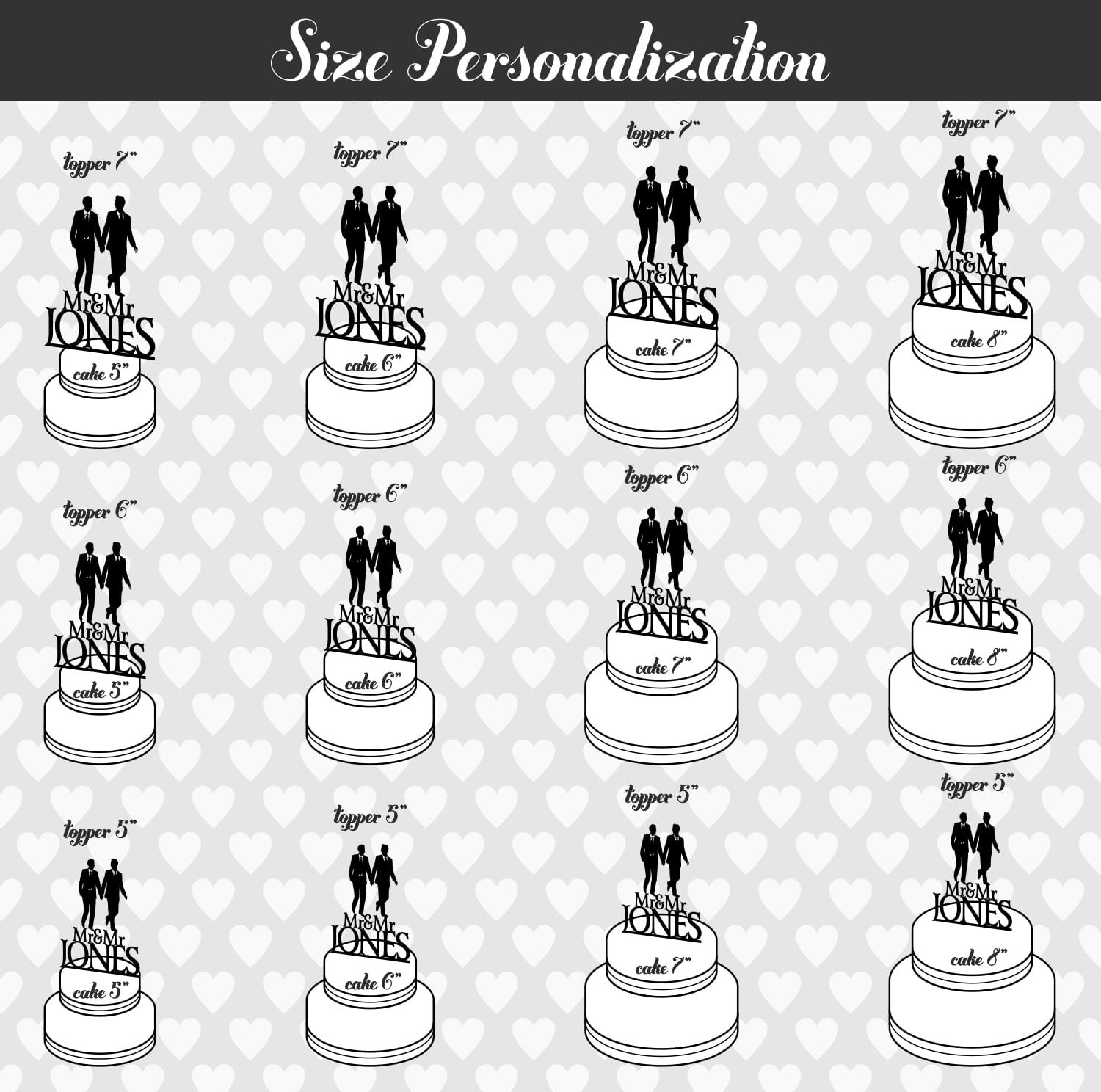 Gay Wedding Cake Topper Lgbt Wedding Same Sex Wedding Cake - Etsy
