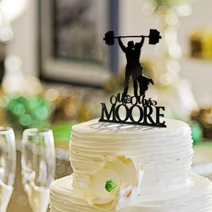 Weight Lifting Cake Topper, Crossfit Cake Topper, Fitness Cake Topper ...