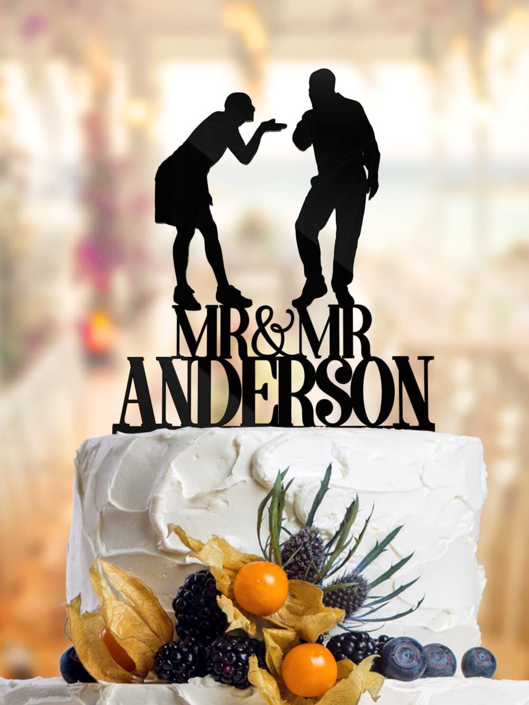 Gay Wedding Cake Topper, Lgbt Wedding Same Sex Wedding Cake Topper Gay ...