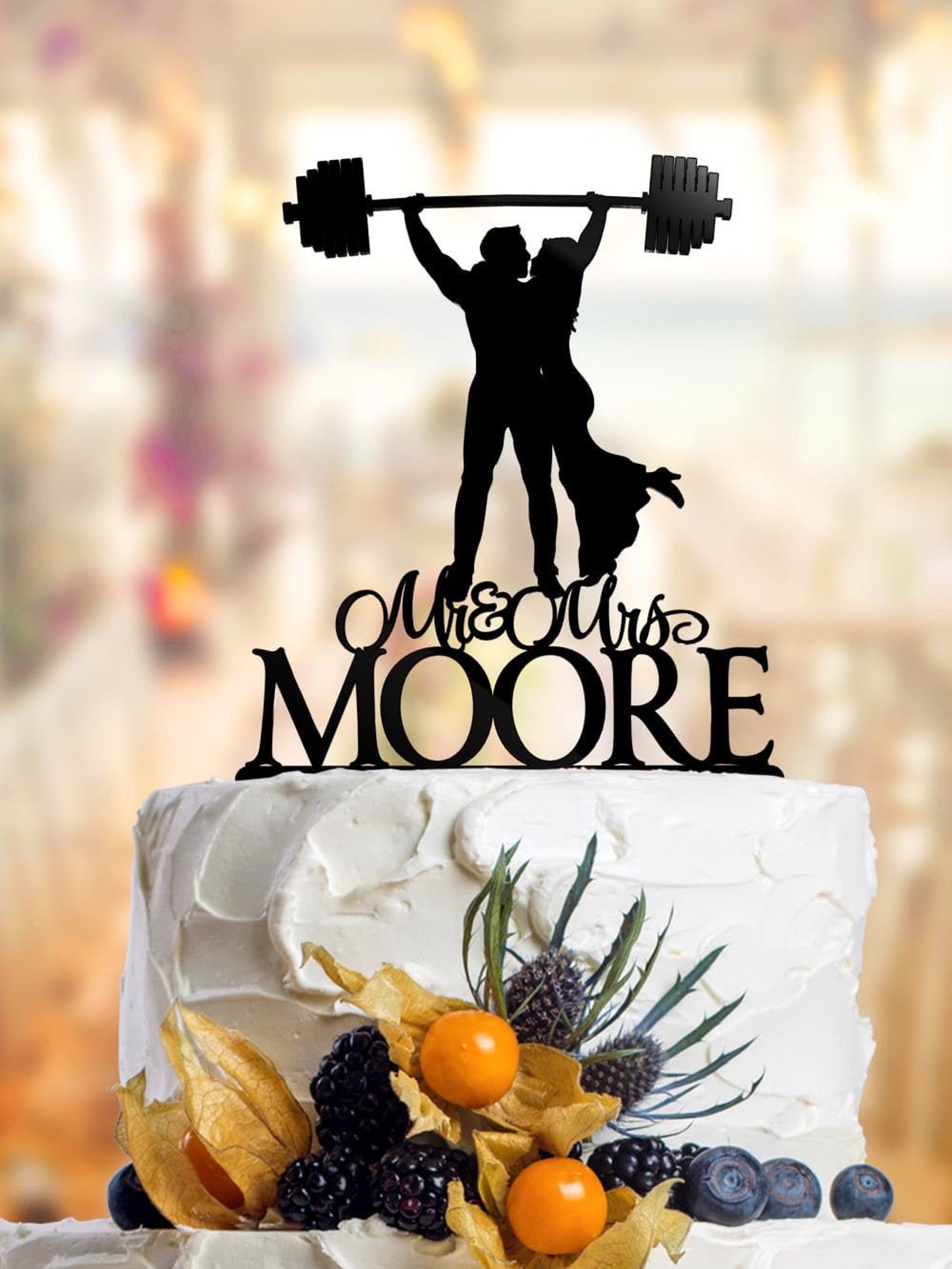 Weight Lifting Cake Topper Crossfit Cake Topper Fitness Cake - Etsy