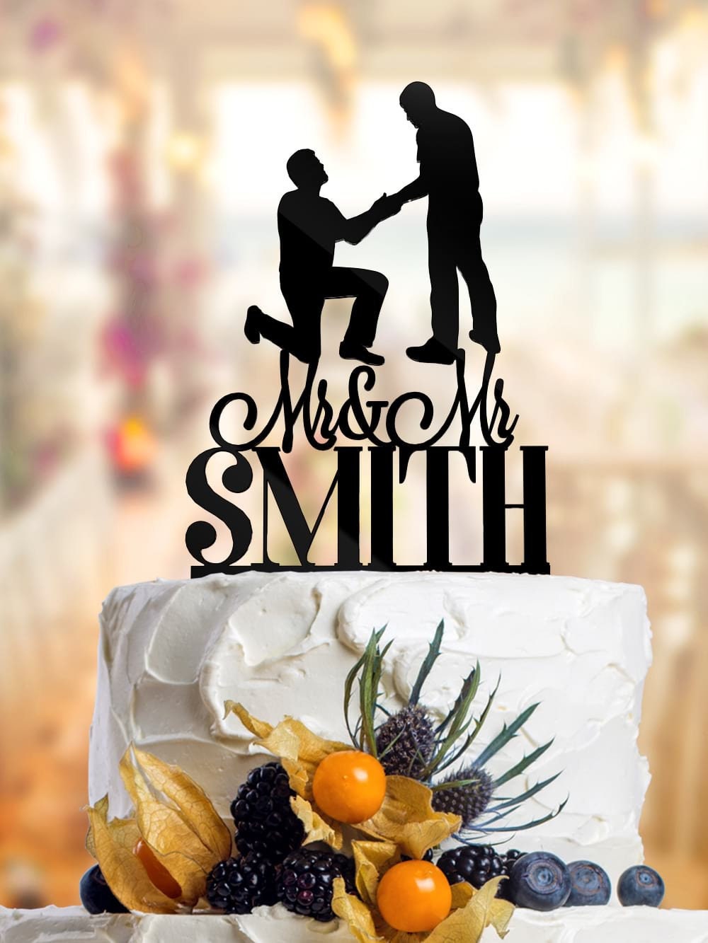 Gay Wedding Cake Topper Lgbt Wedding Same Sex Wedding Cake | Etsy