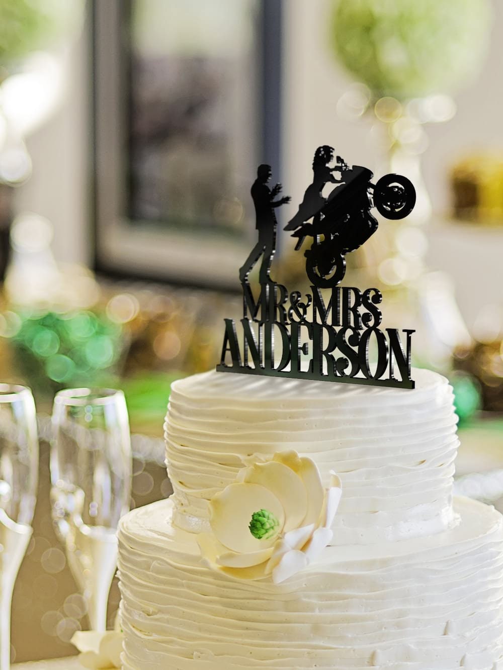 Funny Wedding Cake Topper Dirt Bike Cake Topper Harley | Etsy