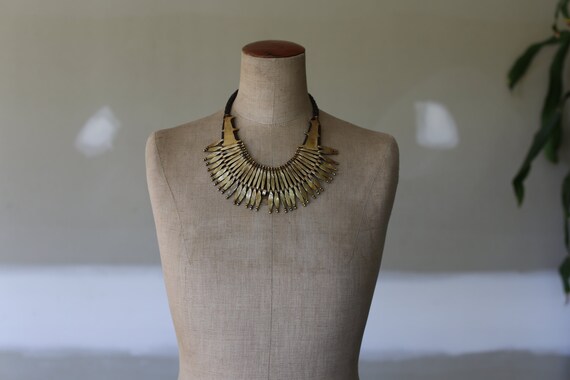 Vintage Tharu Indian Tribal Necklace - Antique Gypsy … - Gem