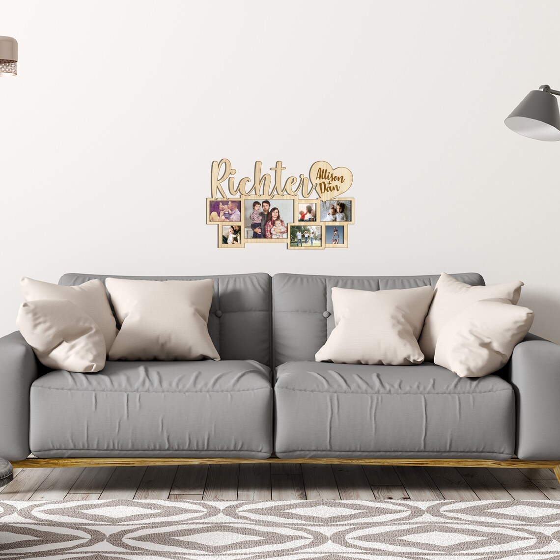 Classy Collage Wooden Photo Frame Custom Personalized - Etsy