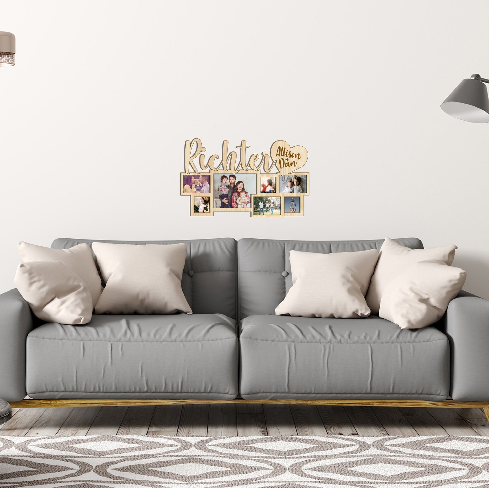 Classy Collage Wooden Photo Frame Custom Personalized - Etsy