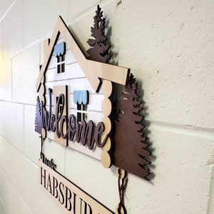 Lasercutter FILE at the Cabin Custom Sign Northwoods Camping up North ...