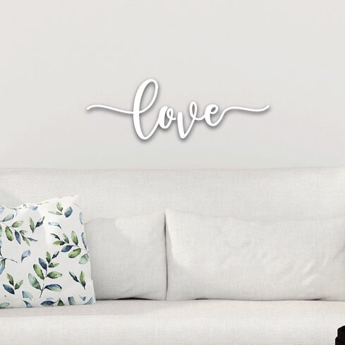 Wood Love Sign Wood Sign Wall Decor | Etsy
