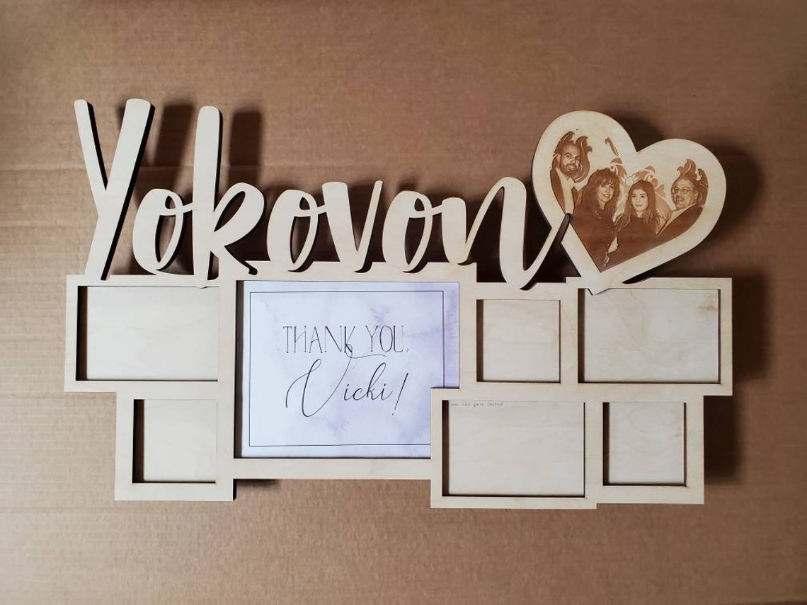 Classy Collage Wooden Photo Frame Custom Personalized - Etsy